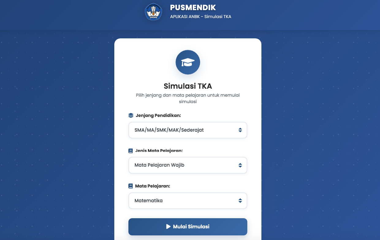 Link Resmi Simulasi Tes Kemampuan Akademik (TKA) dari Kemendikdasmen ...